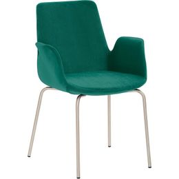 mayer Sitzm&ouml;bel MAYER SITZM&Ouml;BEL B&uuml;rostuhl &raquo;Sessel myHELIOS&laquo; () petrol + Chrom Edelstahllook