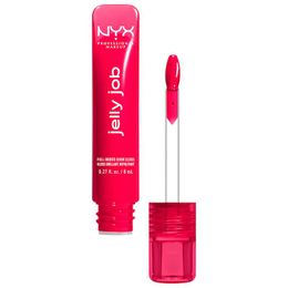 NYX Lipgloss »Professional Makeup Jelly Job Lip Gloss« rot No filler, just jelly-gloss -pflegender Gloss für optisch vollere Lippen