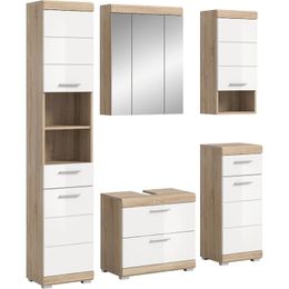 Inosign Badm&ouml;bel-Set &raquo;Siena, 5 teilig, bestehend aus:&laquo; Set, TOPSELLER!, 5 Stk. tlg. wei&szlig; Holzwerkstoff, MDF