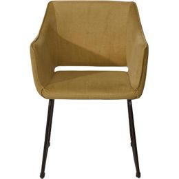 Tom Tailor HOME Schalenstuhl »T-VELVET ARMCHAIR« (Set) 2 Stk. gold mustard