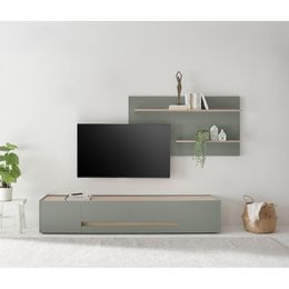 Inosign Wohnwand »City/Giron, moderne Anbauwand, Komplettset in vielen Farben verfügbar« Set, 2 Stk. tlg. Grün Aloe Die Wohnwand ist aus...