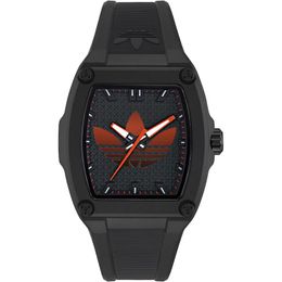 adidas originals Quarzuhr »CITY TECH FIVE« Armbanduhr, Herrenuhr, Damenuhr, Resinarmband, Leuchtzeiger schwarz Geschmackvolle Armbanduhr für Sie & Ihn