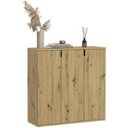 Inosign Garderoben-Set &raquo;Trondheim, Breite 91 cm, best. aus 2 Kommoden, 3 T&uuml;ren, 10 F&auml;cher&laquo; Set, 2 Stk. tlg. Nox Oak Nachbildung Ma&szlig;e ca. (B/T/H):...