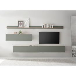 Inosign Wohnwand »City/Giron, moderne Anbauwand, Komplettset in vielen Farben verfügbar« Set, 5 Stk. tlg. Grün Aloe Die Wohnwand ist aus...