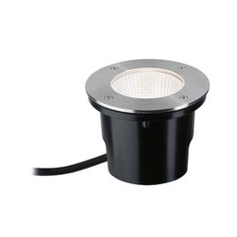 Paulmann LED Einbauleuchte »DureaIP67 rund 153mm 3000K 8W 530lm 230V Edelstahl Metall« 1 Stk. Warmweiß Bodeneinbauleuchte edelstahlfarben