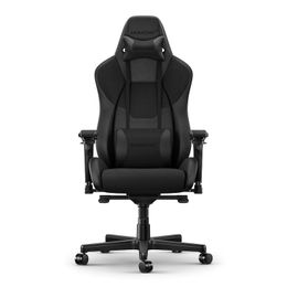 AKRacing Gaming-Stuhl »Master Premium Black Softouch, Kunstleder, 4D-Armlehnen, Stahlrahmen« () schwarz + schwarz Sitzhöhe stufenlos einstellbar...
