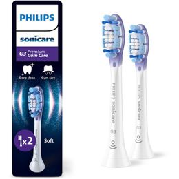 PHILIPS SONICARE Aufsteckbürsten »G3 Premium Gum Care« für gesünderes Zahnfleisch, für jedes Sonicare Handstück weiß Kompatibel mit allen Philips...