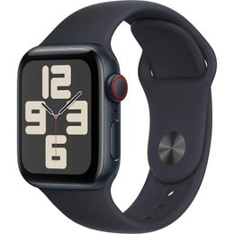 Apple Smartwatch »Watch SE Aluminium« (4 cm / 1, 57) Watch OS 10;Siri;EKG;Herzfrequenz Mitternacht