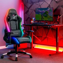 X ROCKER Gaming-Stuhl »Agility Compact RGB Neo Motion SYNC für Kinder & Teenager« () schwarz + schwarz Entspannt zurücklehnen: Der Stuhl verfügt...