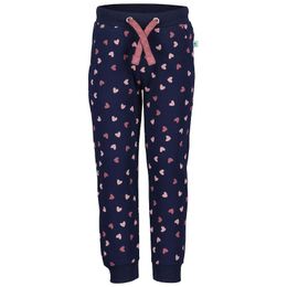 Blue Seven Sweathose im tollen Herzchen-Alloverprint ULTRAMARIN 116 - N-Gr N-Gr 116 Bequeme Hose von Blue Seven