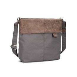 Zwei Umh&auml;ngetasche in Grau/ Hellbraun - (B)25 x (H)23 x (T)10 cm - 45% | Damen-taschen