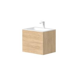Welltime Waschtisch &raquo;Gama&laquo; inklusive Waschbecken, mit Push-to-Open-Funktion, FSC zertifiziert light oak