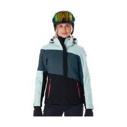 Killtec Skijacke »KSW 67 WMN SKI JCKT« Damen Skijacke: wasserdicht, atmungsaktiv, abnehmbare Kapuze hellpetrol 40 40 Skijacke mit abzippbarer...