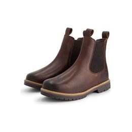 TRAVELIN' Leder-Chelsea-Boots in Braun - 54% | Größe 37 | Stiefeletten