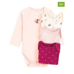 COOL CLUB 4er-Set: Bodys in Pink/ Rosa/ Creme - 39% | Größe 80 | Baby-bodys