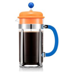 Bodum Kaffeebereiter "Caffettiera" in Orange/ Blau/ Silber - 1 l - 24% | Gedeckter-tisch
