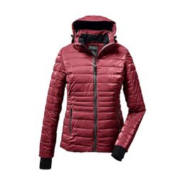 Killtec Skijacke »KSW 283 WMN SKI QLTD JCKT« Hochglanz-Steppjacke, wasserabweisend, Schneefang, Daumenlöcher rot 46 46 Jacke in Daunenoptik mit...
