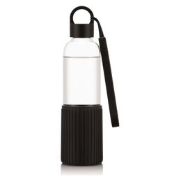 Bodum Glasflasche "Melior" in Schwarz - 500 ml - 10% | Damen-outdoor-ausruestung