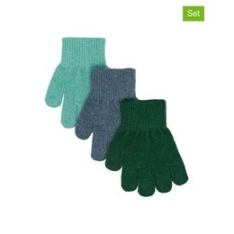Mikk-line 3er-Set: Handschuhe in Türkis/ Grün/ Blau - 10% | Größe 128-176 | Kinderhandschuhe