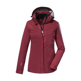 Killtec Outdoorjacke »KOS 133 WMN JCKT« Wasser- und winddichte Damenjacke mit abnehmbarer Kapuze weinrot 40 40 Damen Funktionsjacke mit...