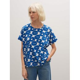 Opus Shirt in Blau/ Wei&szlig; - 57% | Gr&ouml;&szlig;e 36 | Damen-tops