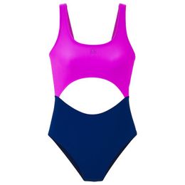 active by Lascana LASCANA ACTIVE Badeanzug mit modischem Cut-Out marine-flieder 36 - N-Gr N-Gr 36 Sportliches Design