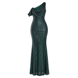 Goddiva Kleid Damen Größe 40 dunkelgrün Winterkleid