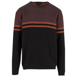 INDICODE JEANS Pullover 'Jaluf' Herren Gr&ouml;&szlig;e M cognac / braunmeliert / schwarz