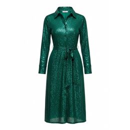 Goddiva Kleid Damen Größe 44 dunkelgrün Winterkleid