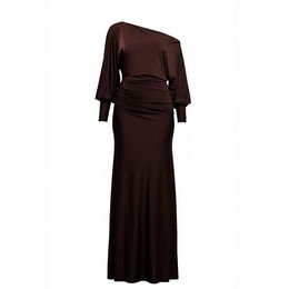 Goddiva Abendkleid Damen Gr&ouml;&szlig;e 36 braun Winterkleid