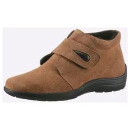 Classic Dog Stiefelette CLASSIC, Damen, Gr. 36, braun (camel), Glattleder, Rindsleder, Veloursleder, Basic, Schuhe Stiefelette