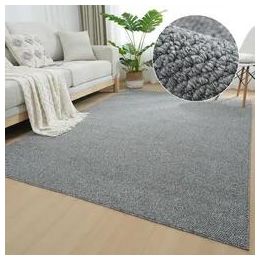 Teppich OTTO HOME "Lilia" Gr. 1, grau (grau, meliert), B:60cm H:5mm L:90cm, Kunstfaser, Teppiche, Teppich, Sisal-Optik, uni, waschbar, Wohnzimmer, Schlafzimmer, Esszimmer