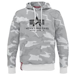 Alpha Industries Basic Hoody Kapuzen Pullover white camo, Gr&ouml;&szlig;e 3XL