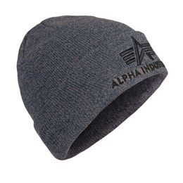 Alpha Industries 3D Beanie M&uuml;tze charcoal heather