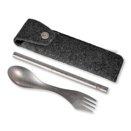 Light My Fire Swedish Spork'n Straw Kit Titanium