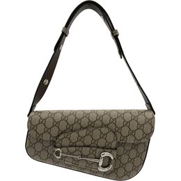 Gucci Crossbody Bags - Gucci Horsebit Monogram - Beige - Gr. unisize - in Bunt - f&uuml;r Damen