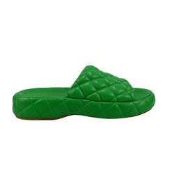 Bottega Veneta Slipper & Pantoletten - Sandalo imbottito in pelle verde - Gr. 41 (EU) - in Gr&uuml;n - f&uuml;r Damen