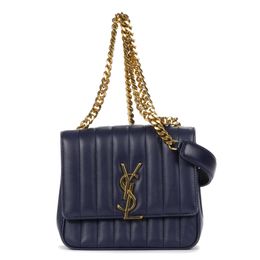 SAINT LAURENT Crossbody Bags - Vicky Chain Flap Crossbody - Gr. unisize - in Blau - f&uuml;r Damen