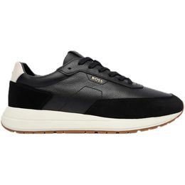 BOSS Low-Top Sneaker - Vinston_Runn_sdgrit Dark Grey - Gr. 40 (EU) - in Grau - f&uuml;r Damen