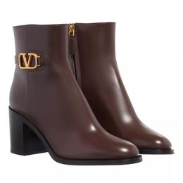 Valentino Garavani Stiefel & Boots - Bootie VLogo Signature - Gr. 41 (EU) - in Braun - f&uuml;r Damen