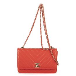 Chanel Crossbody Bags - Trendy Wallet on Chain - Gr. unisize - in Orange - f&uuml;r Damen