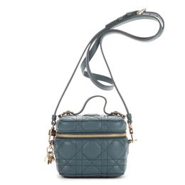 Christian Dior Crossbody Bags - Micro Lady Dior Vanity Case - Gr. unisize - in Blau - f&uuml;r Damen