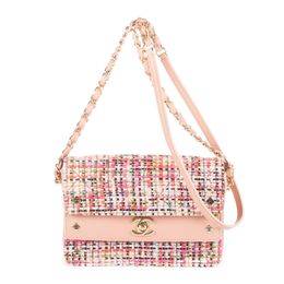 Chanel Crossbody Bags - Vintage Loop Handle Single Flap - Gr. unisize - in Rosa - f&uuml;r Damen