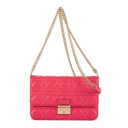 Christian Dior Crossbody Bags - Miss Dior Wallet On Chain - Gr. unisize - in Rosa - f&uuml;r Damen