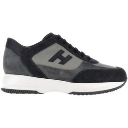 Hogan Flat Shoes Blu Grigio - Gr. UK_10 - in Blau