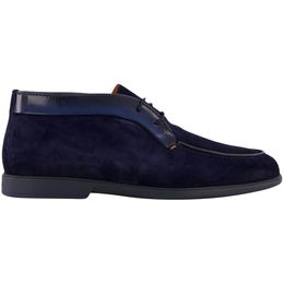 Santoni Heren Ikki Veterschoen Blauw - Gr. UK_8 - in Blau