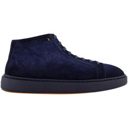 Santoni Low-Top Sneaker - Heren Dump High Sneaker Blauw - Gr. UK_9_5 - in Blau - f&uuml;r Damen
