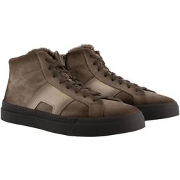 Santoni Low-Top Sneaker - Dbs-unity-c-zire - Gr. UK_8_5 - in Braun - f&uuml;r Damen