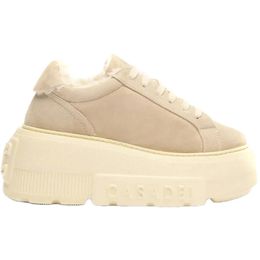 Casadei Low-Top Sneaker - Sneakers Beige - Gr. 36 (EU) - in Beige - f&uuml;r Damen