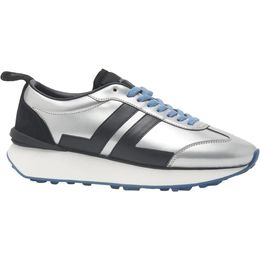 Lanvin Low-Top Sneaker - Dames Bumpr Sneaker Metallic - Gr. 39 (EU) - in Gunmetal - f&uuml;r Damen